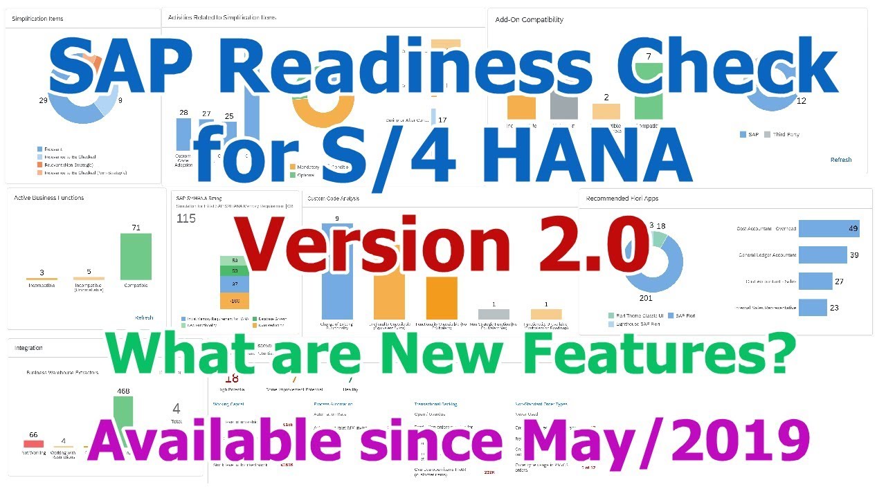 SAP Readiness Check for S/4 HANA Version 2.0 - Overview - YouTube