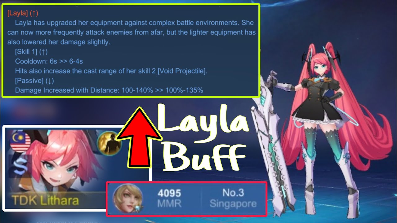 GAMEPLAY LAYLA SETELAH DI BUFF - YouTube
