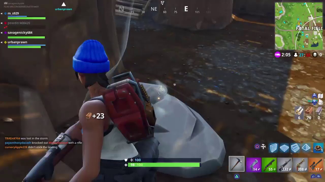 Playing Fortnite Battle royal With Jessie - YouTube