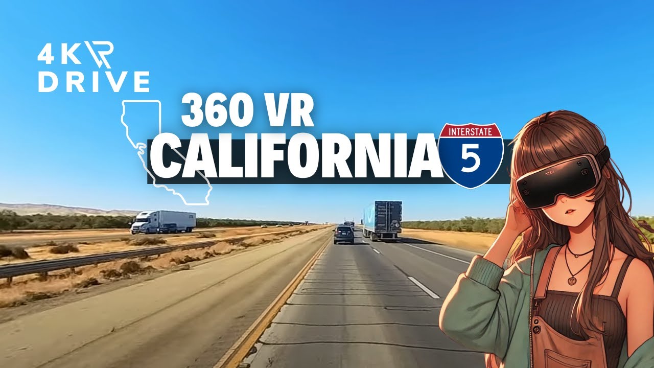 360° VR of California's Scenic I5 Desert Highway - YouTube