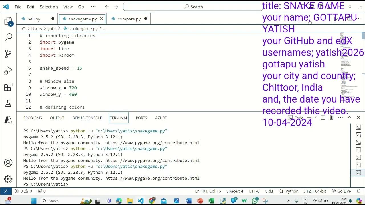 Harvard cs50 assignment 1 - YouTube