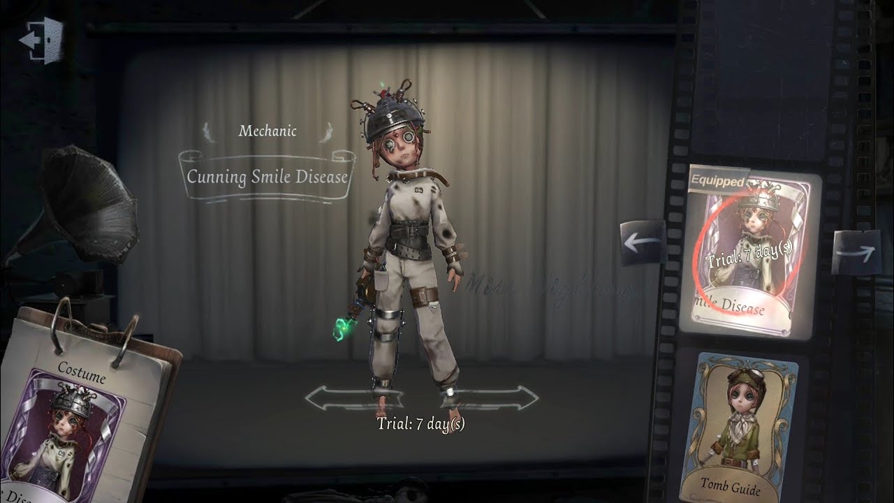 Identity V | Cunning Smily Disease Skin Mechanic Showcase + insane ...