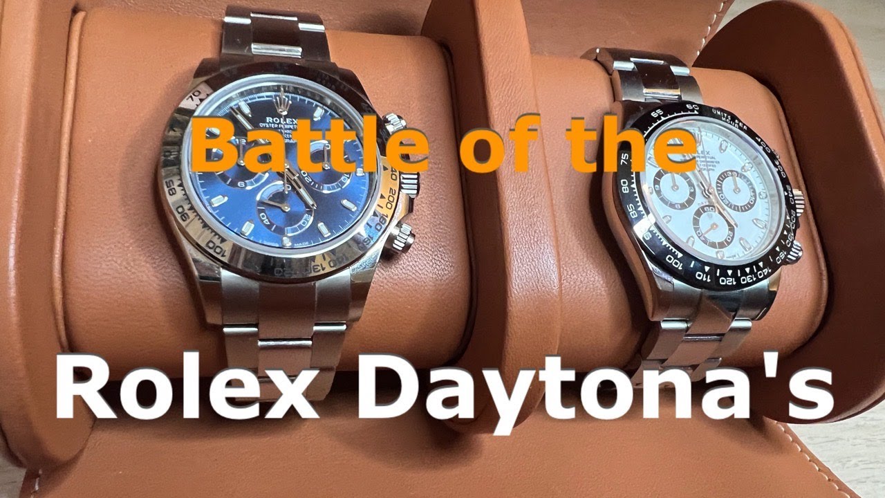 Blue dial VS The Panda ROLEX DAYTONA - YouTube