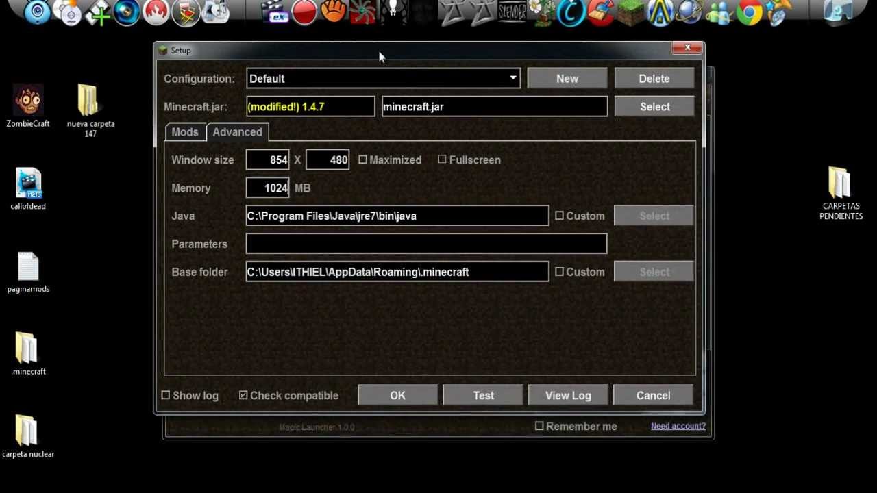Acelerar Minecraft con Magic Launcher más memoria ram - YouTube
