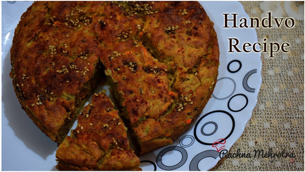 Handvo Recipe - Baked Handvo - Gujarati Handvo - How to make handvo at ...