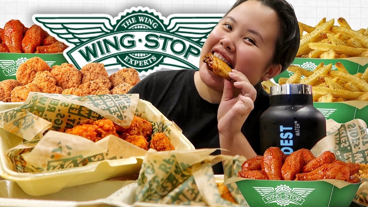 WINGSTOP BUFFALO WINGS MUKBANG 먹방 EATING SHOW! *casual eating show ...