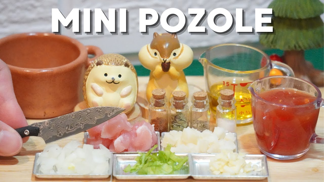 【Miniature Cooking】Pozole | Mexican Food - YouTube