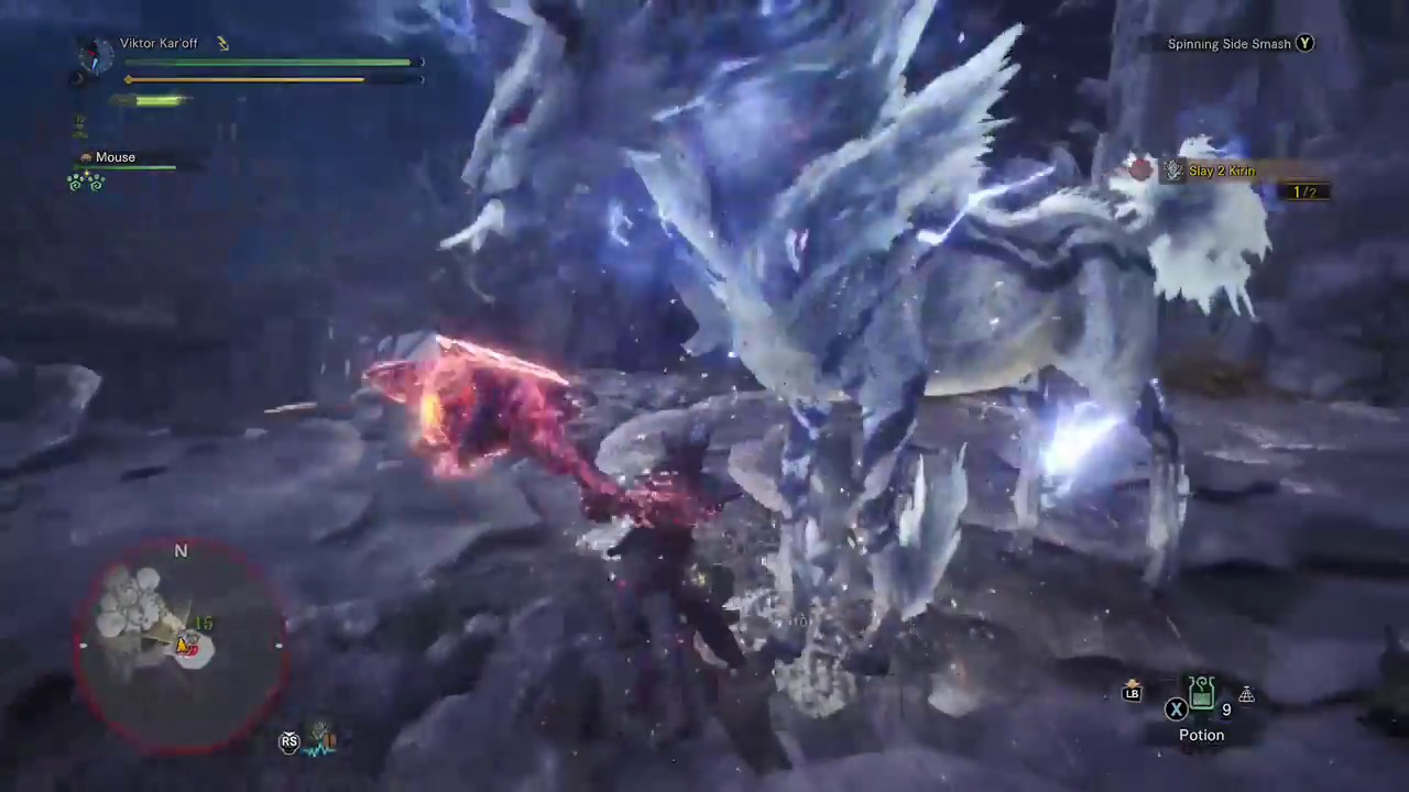 Monster Hunter World - Double Teamed by the Kirin! - YouTube