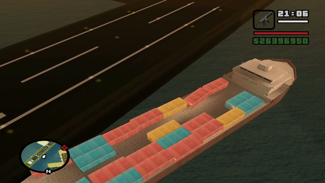Cargo Ship Mod For GTA SAN ANDREAS - YouTube