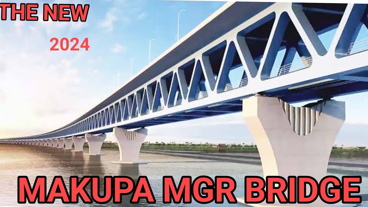 The new MAKUPA MGR railway bridge complete// ready for commuter railway ...