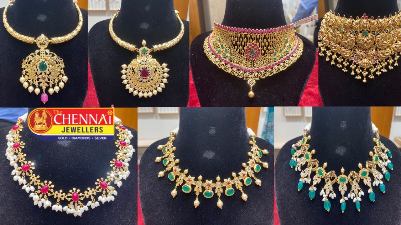 Lightweight necklace designs with price//Gold necklaces with price ...