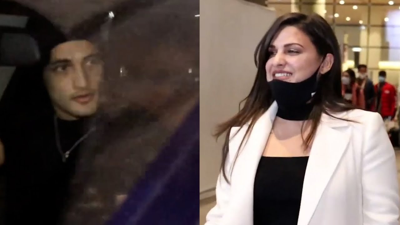 Asim Riaz picks up girlfriend Himanshi Khurrana from the airport - YouTube