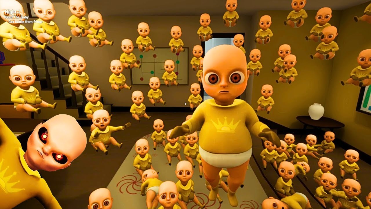 What Happen If We Spawn 1000 Babies in Baby In Yellow (Mods) - YouTube