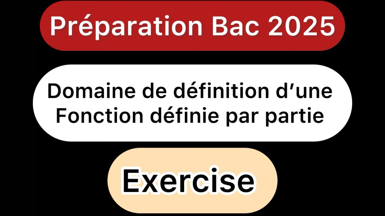 Bases mathématiques: domaine de définition d’une fonction définie par ...
