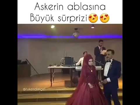 Askerin ablasina buyuk surprizi