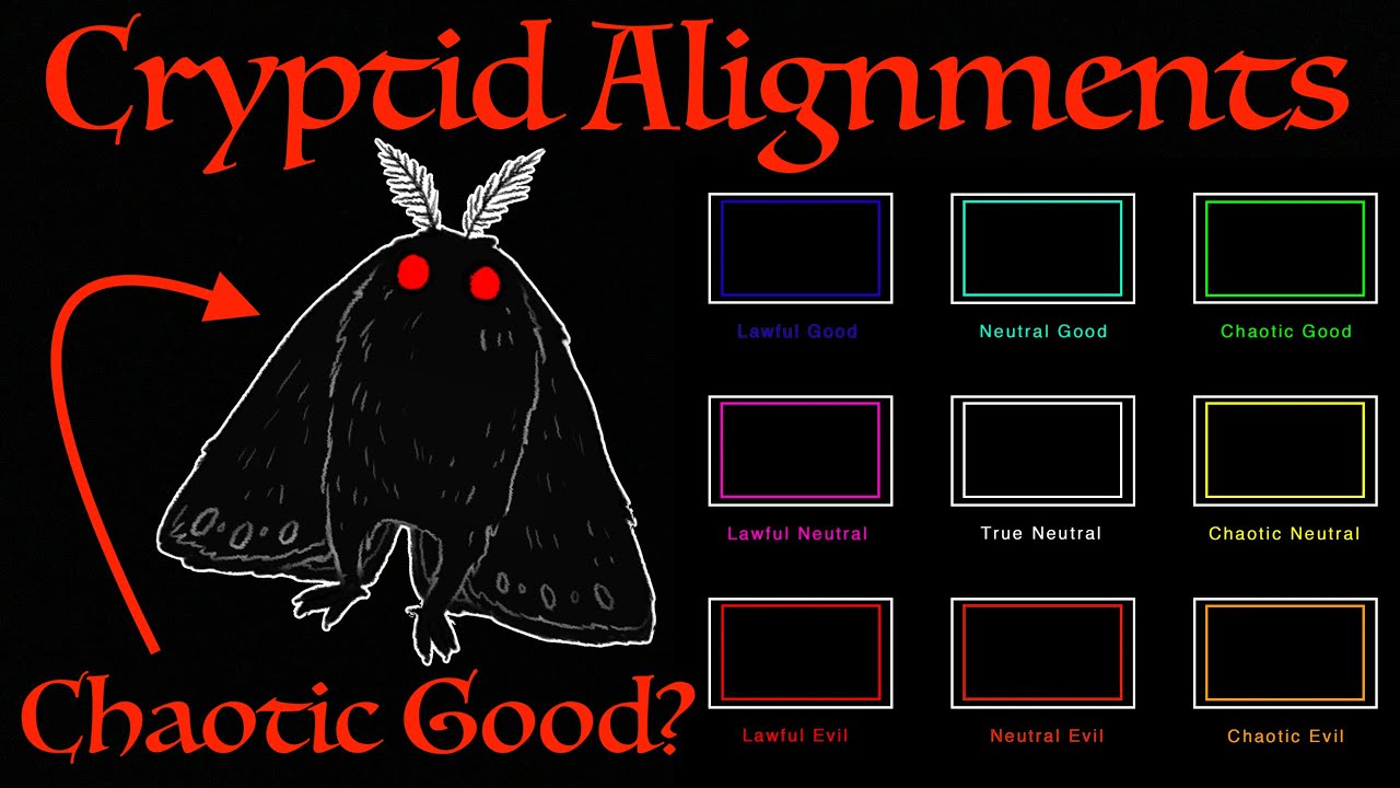 The Cryptid Alignment Chart - YouTube