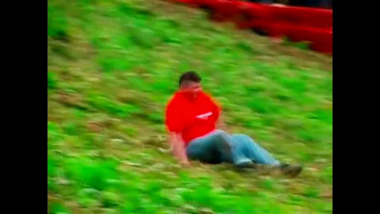 People falling down hills, after CHEESE! - YouTube