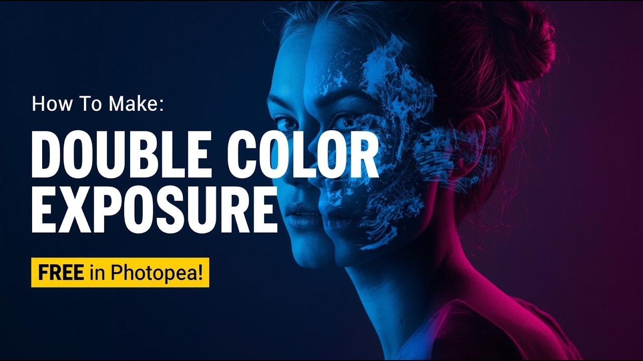 Create INSANE Double Color Exposure Effect! | Photopea Trick (FREE & No ...
