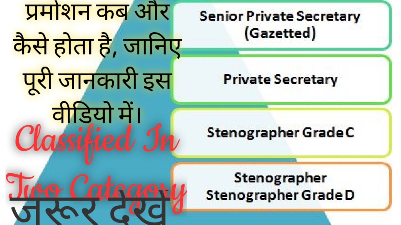 Promotion OF Stenographer in INCOME TAX DEPARTMENT. Detailed ...