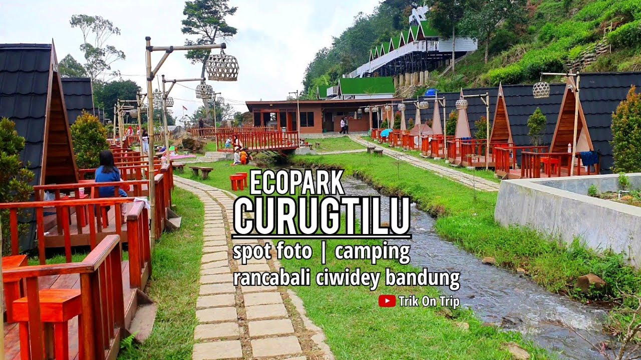 ecopark curug tilu ciwidey bandung | camping terkece di bandung - YouTube