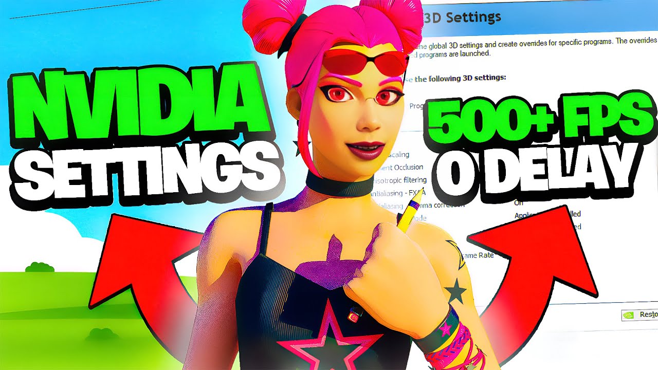 Best Nvidia Settings for Fortnite Chapter 6 - Max FPS & Low Input Lag ...