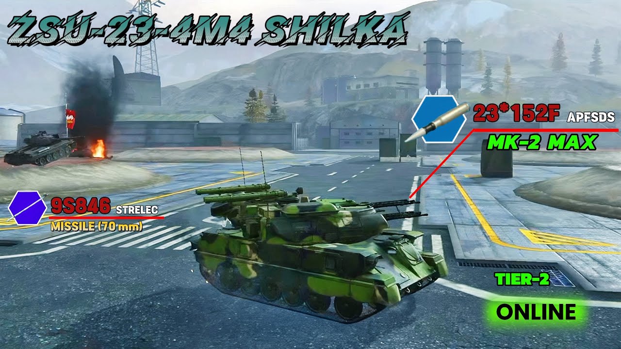 ZSU 23-4M4 Shilka MWT Anti Aircraft Tank Tier 2 Gameplay MWT Tank ...