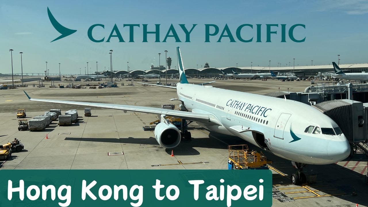 (4K) Hong Kong to Taipei TRIP REPORT on Cathay Pacific CX400 Airbus ...
