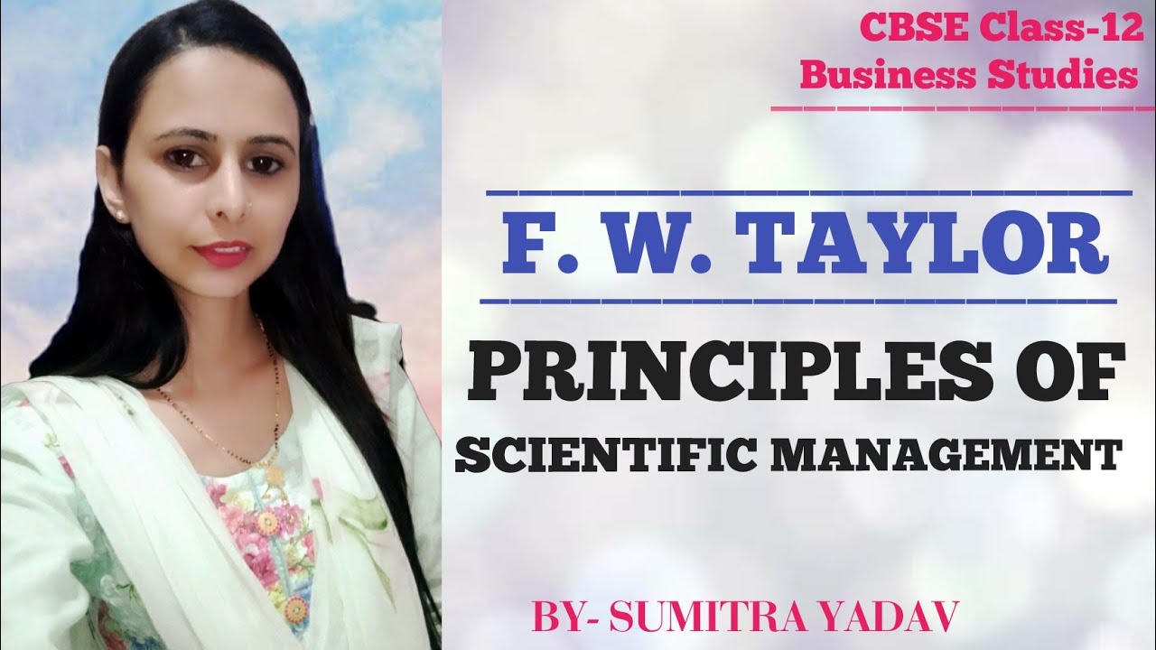 Class-12//Scientific Management//Principles of F.W.Taylor//Principles ...