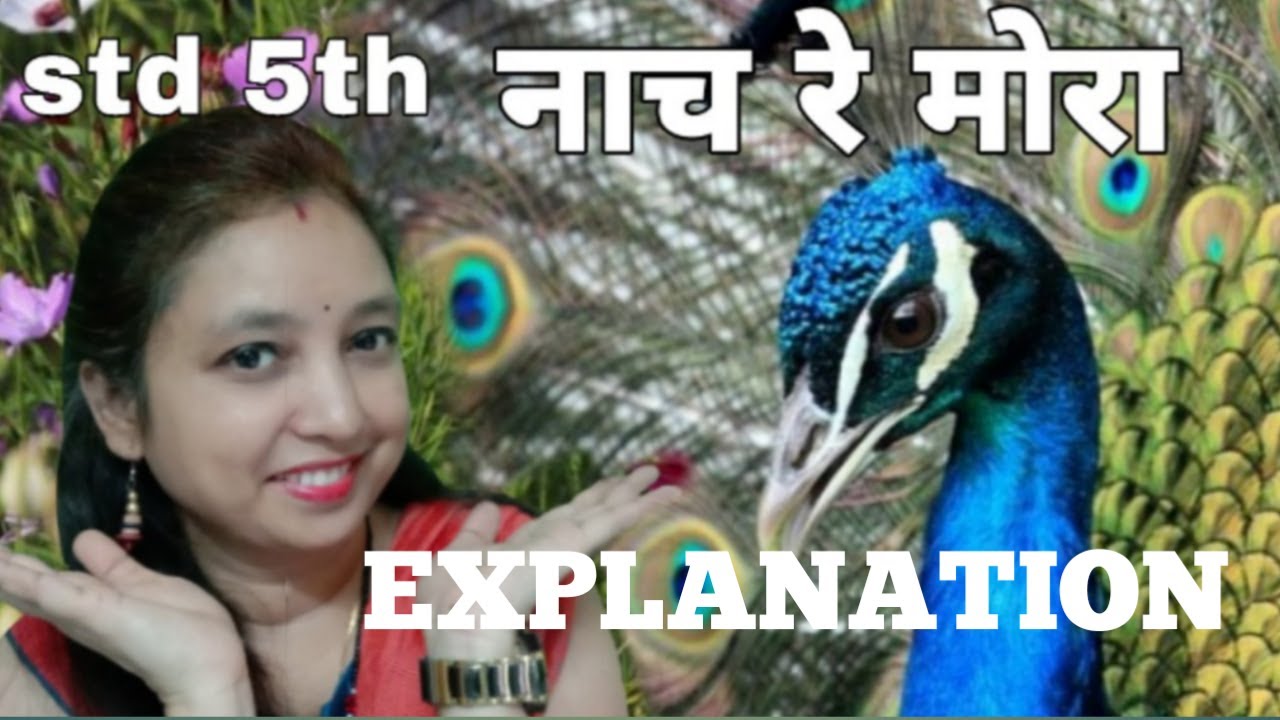Std 5th Marathi Poem Nach Re Mora (Explanation) - English medium - YouTube