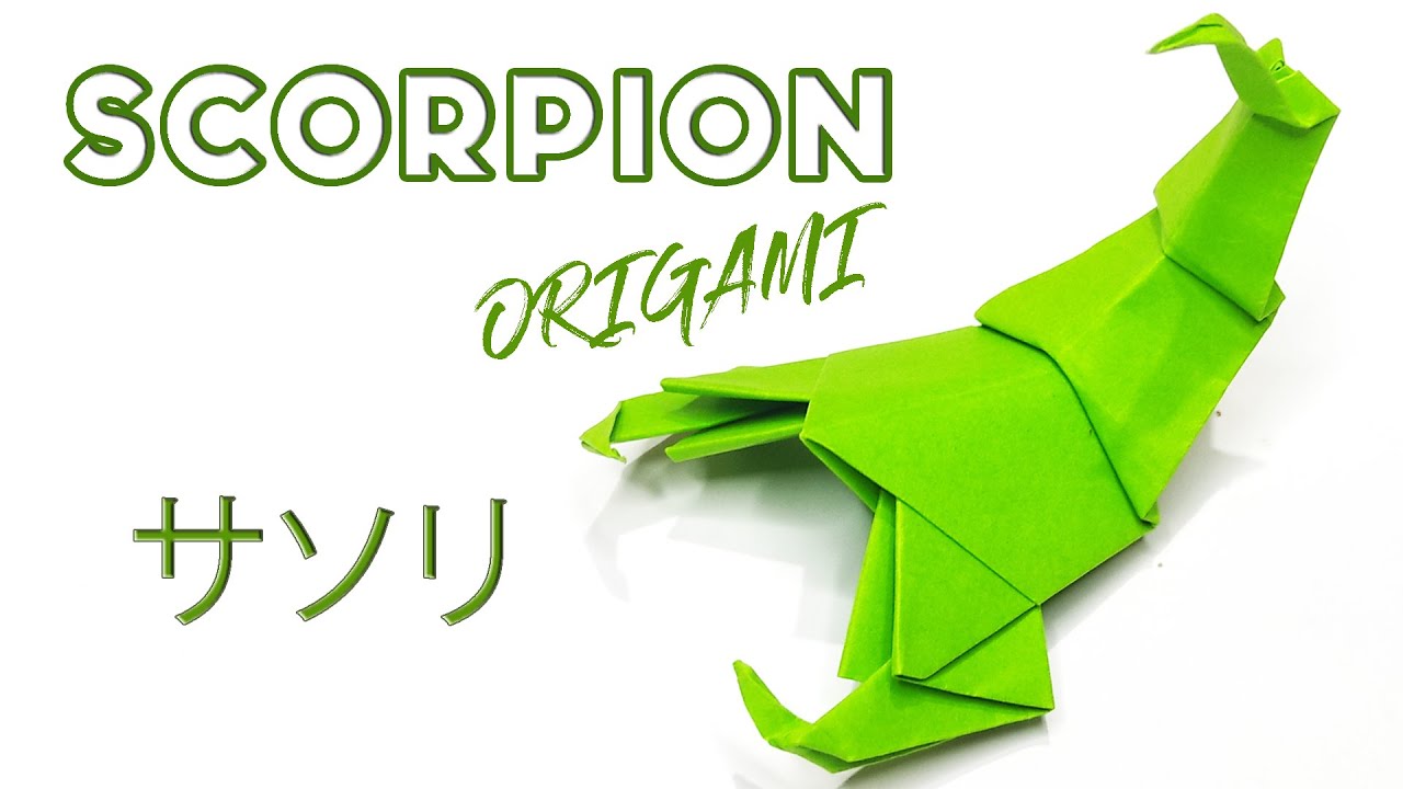 How to Make Origami Scorpion || ORIGAMI SCORPION EASY || Tutorial ...
