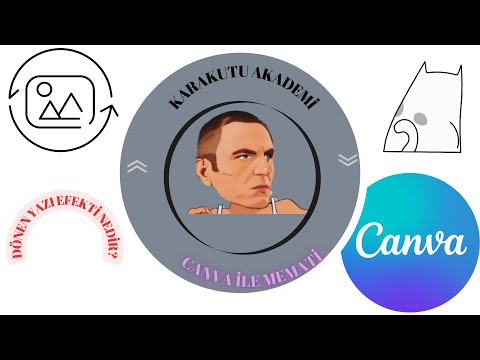 EĞİMLİ DÖNEN YAZI EFEKTİ HAREKETLİ VE CANVA'DA GRUP SEÇİMİ #canvatutorial