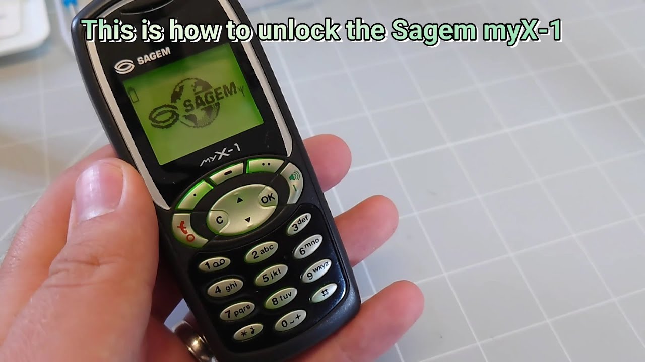 How to Unlock the Sagem myX-1 - YouTube