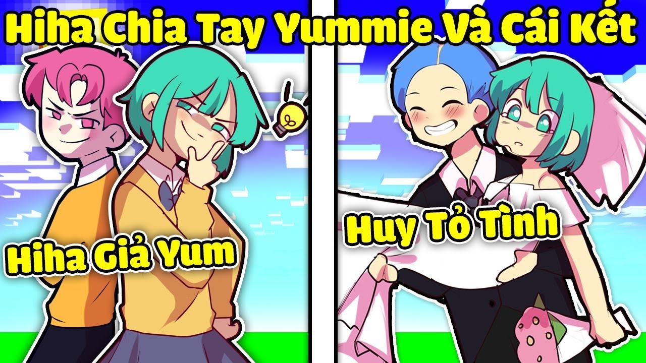 HIHA GIẢ LÀM YUMMIE TỎ TÌNH HUY VÀ SINH TỐ TEAM TRONG MINECRAFT*HIHA VÀ ...