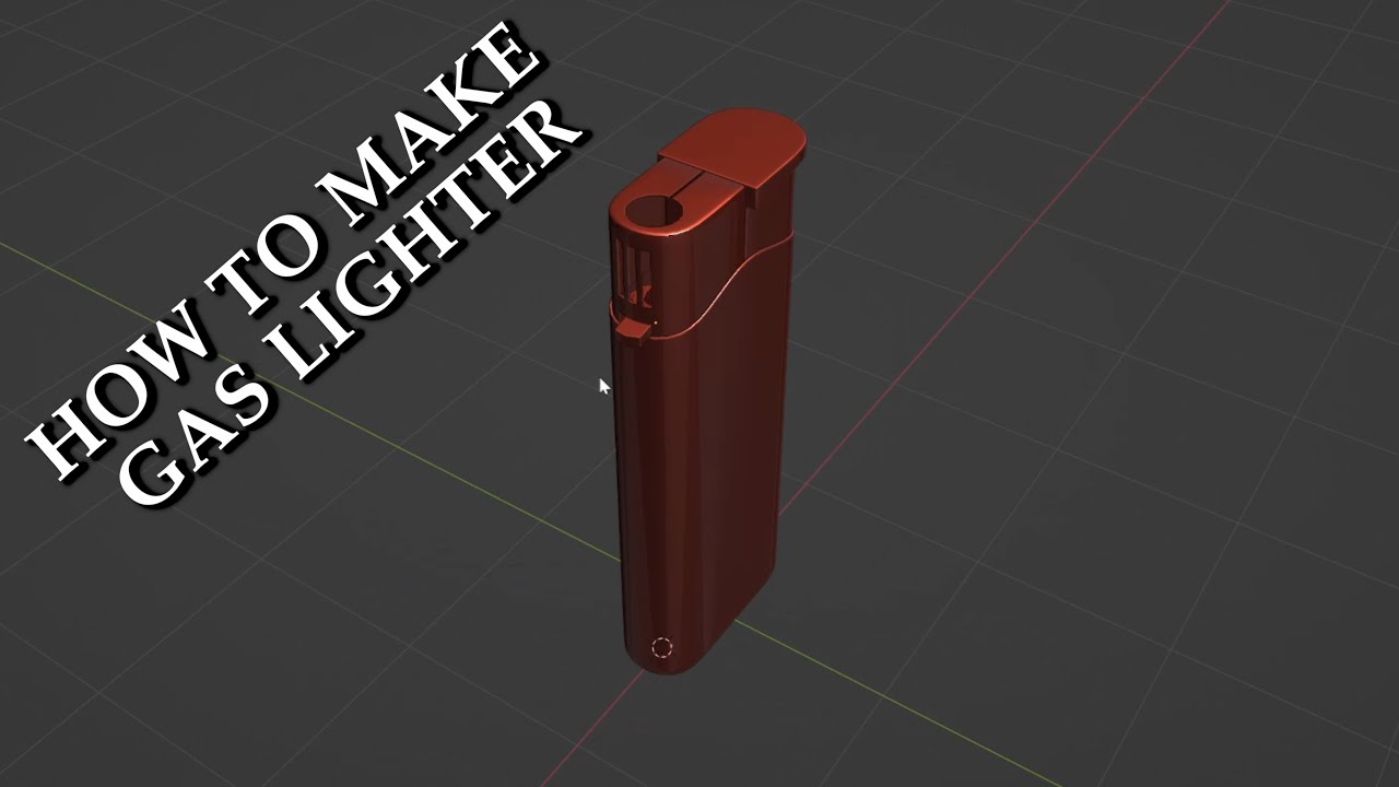 How to make a Gas Lighter in Blender - YouTube
