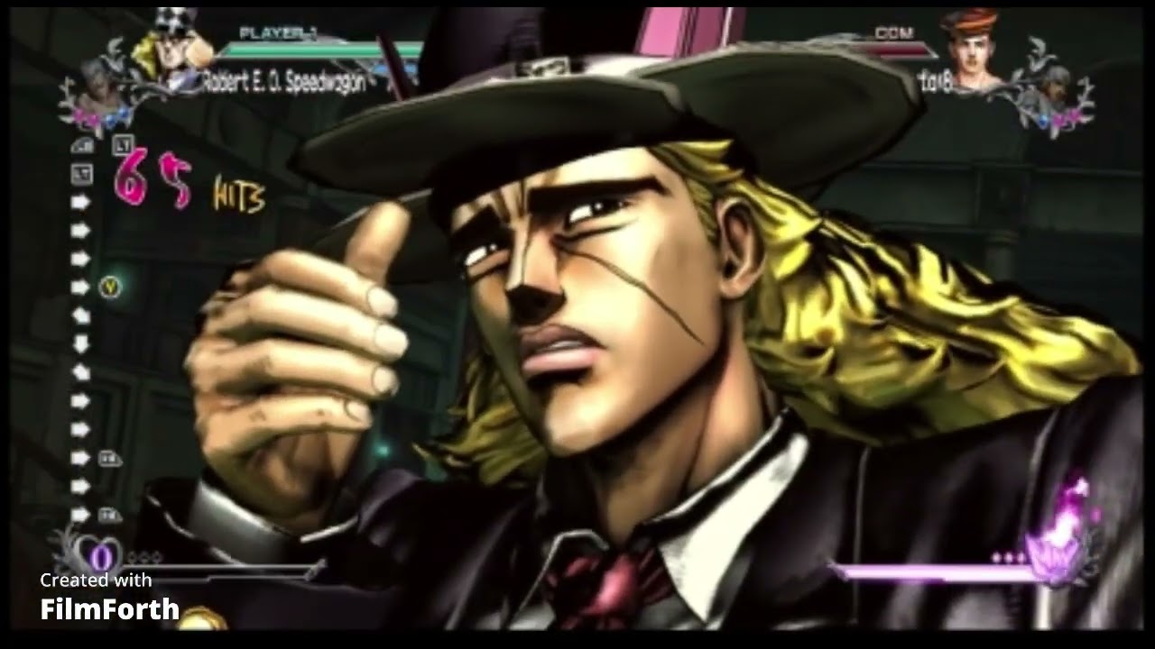 [Jojo's Bizarre Adventure All Star Battle R] Speedwagon combos - YouTube