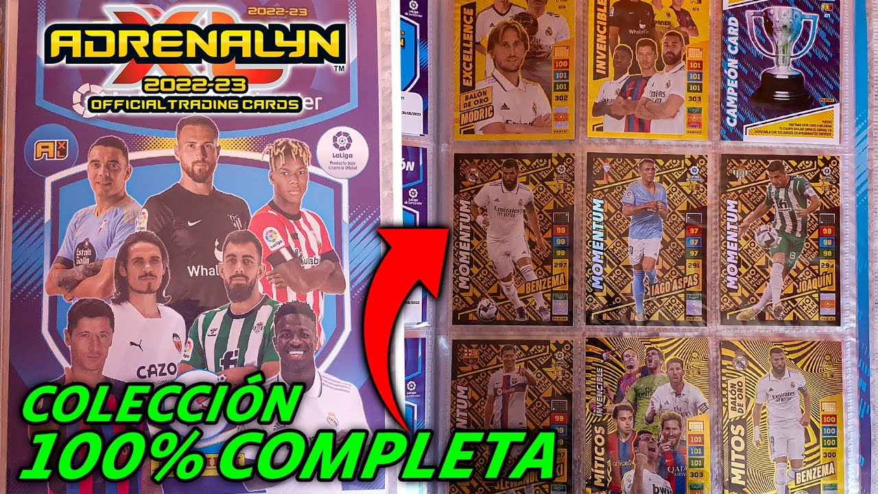 COLECCION *100% COMPLETA* ADRENALYN XL 2022-23 LIGA SANTANDER!!! - YouTube