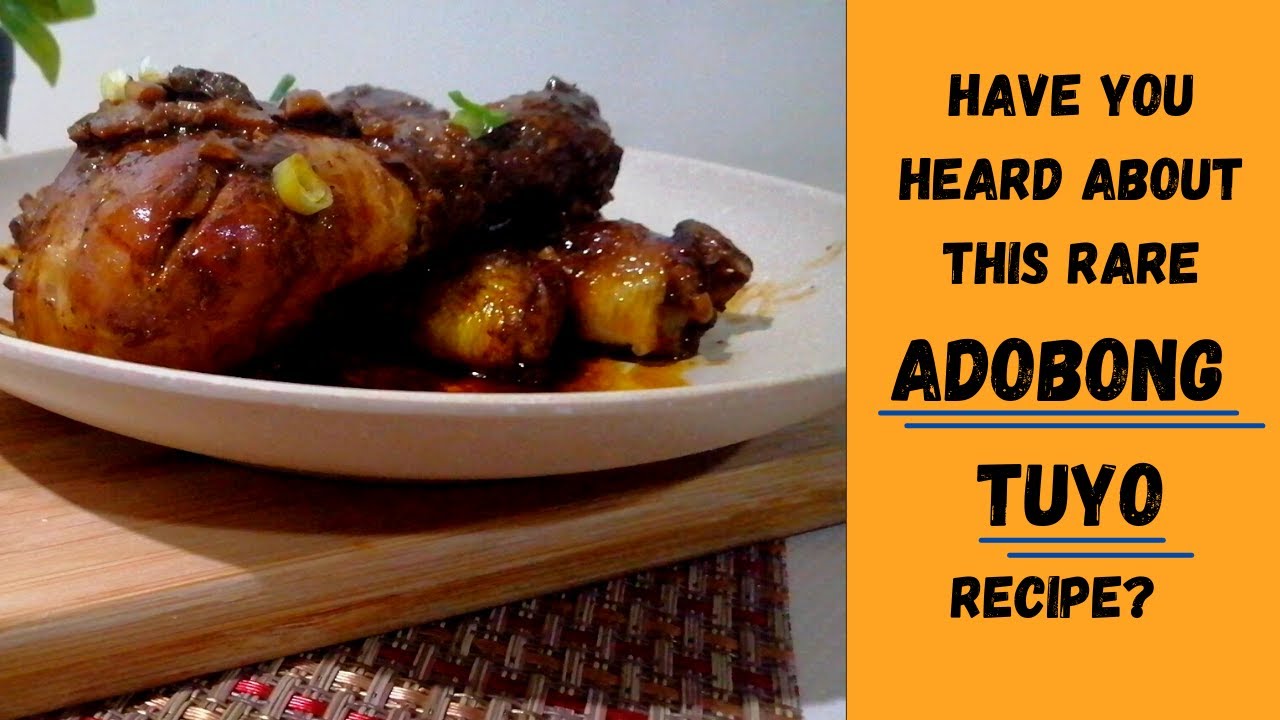 How to Cook this Appetizing Adobong Tuyo Recipe? | Chicken Adobo - YouTube