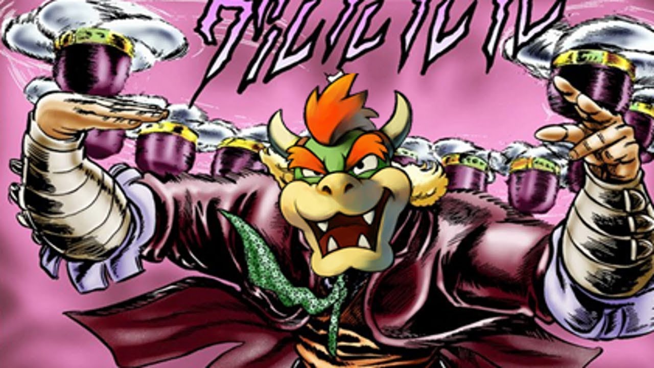 Bowser's Inside Story: Bowser vs Train (Jojo ORAORAORA) - YouTube