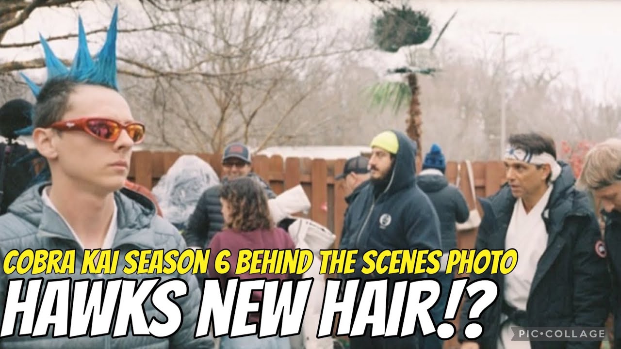 Hawks new hair in cobra Kai season 6 | behind the scenes photo ...