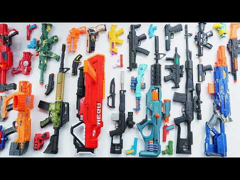 WOW! Banyak Tembak Tembakan Nerf Gun Alien Gun ROBOT Blaster M416 Gun AK47 Blaster