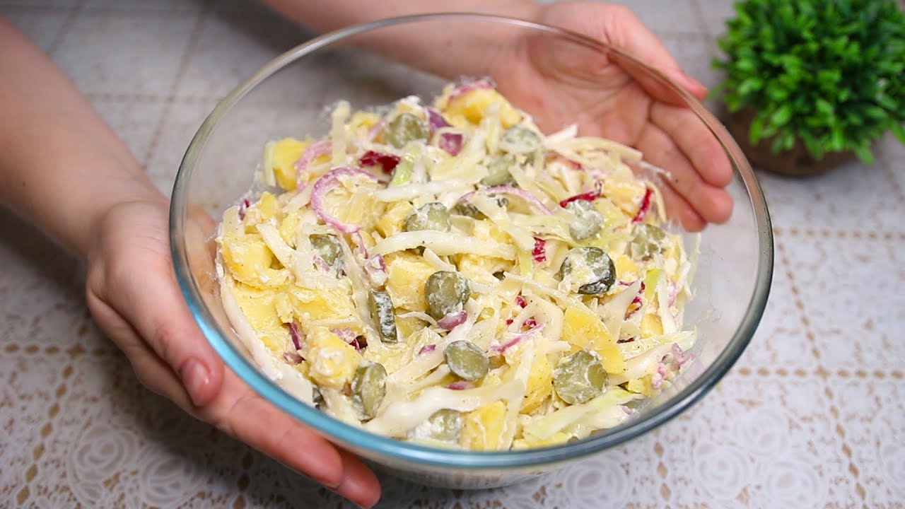 Der leckerste deutsche Salat! Ich werde nie müde, diesen Salat zu essen ...