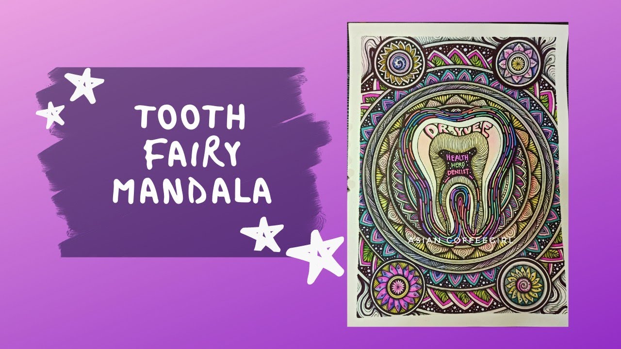 Speed drawing with Me: Tooth Fairy Mandala Inspired by ACG - YouTube