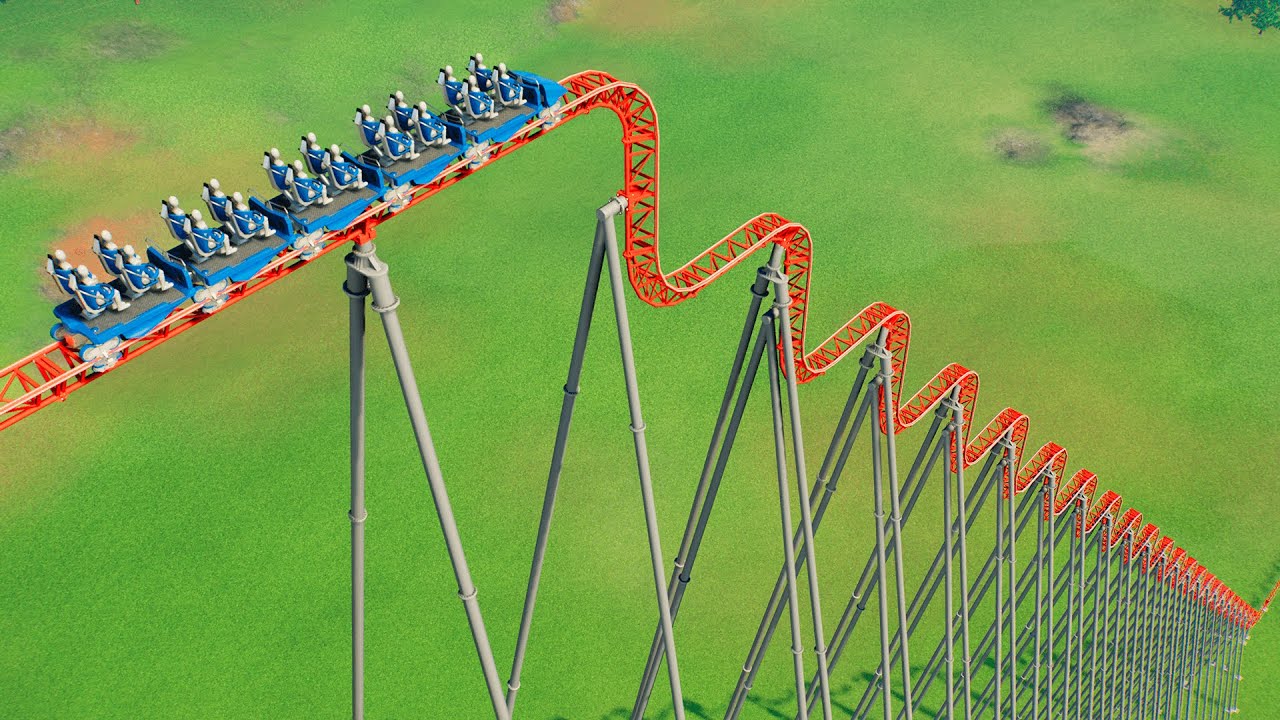 Stairs Down Roller Coaster – Planet Coaster 2 - YouTube