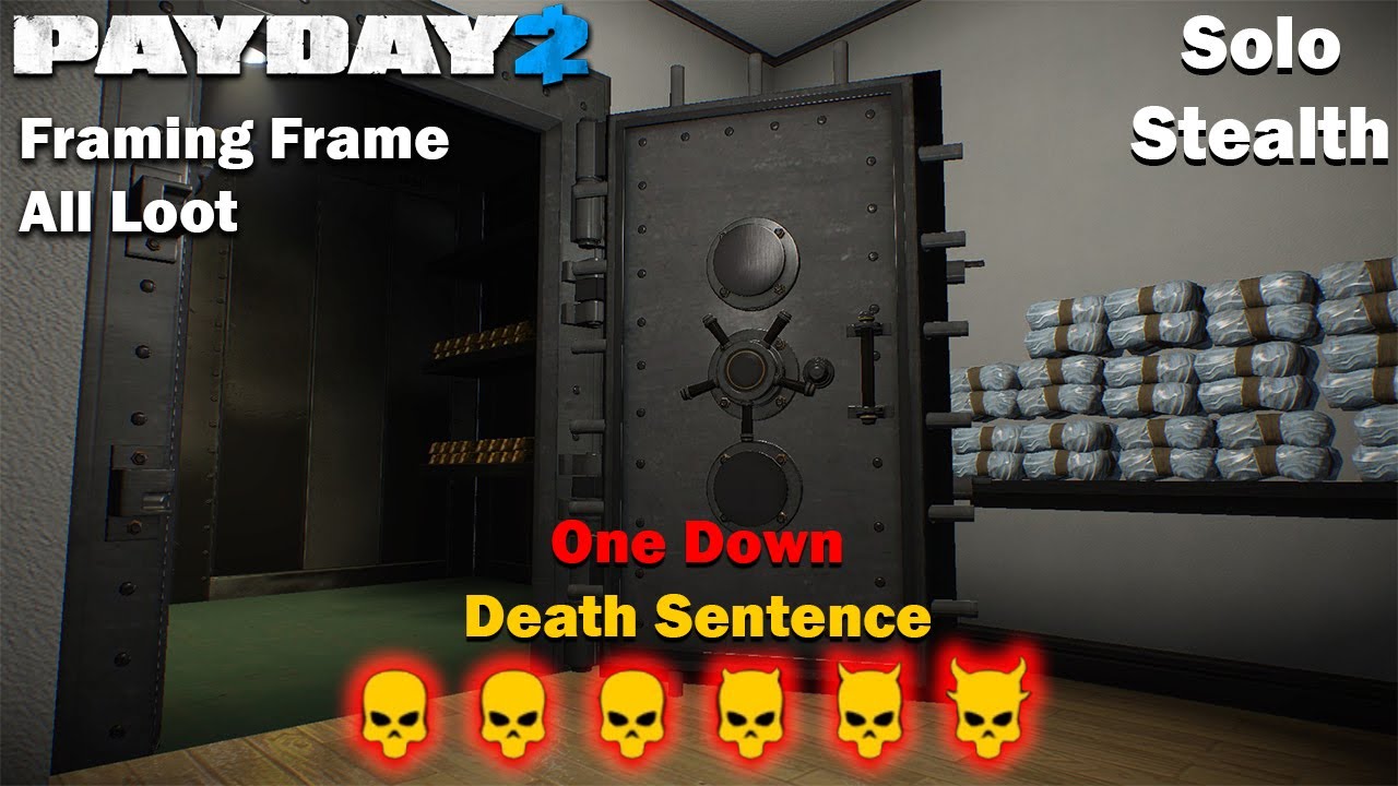 Payday 2 - Framing Frame - All Loot - DSOD - (SOLO - STEALTH) - YouTube
