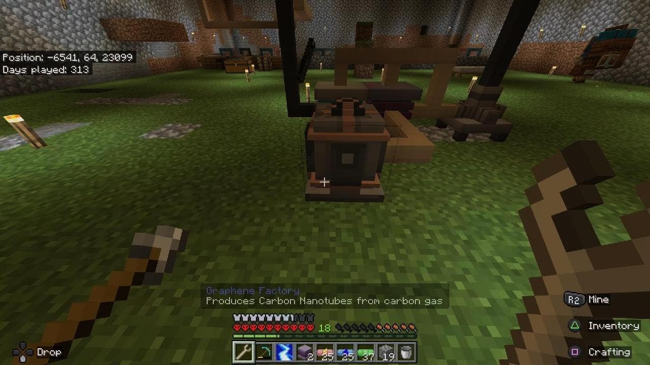 Minecraft Basic Machinery nano tube farm! - YouTube