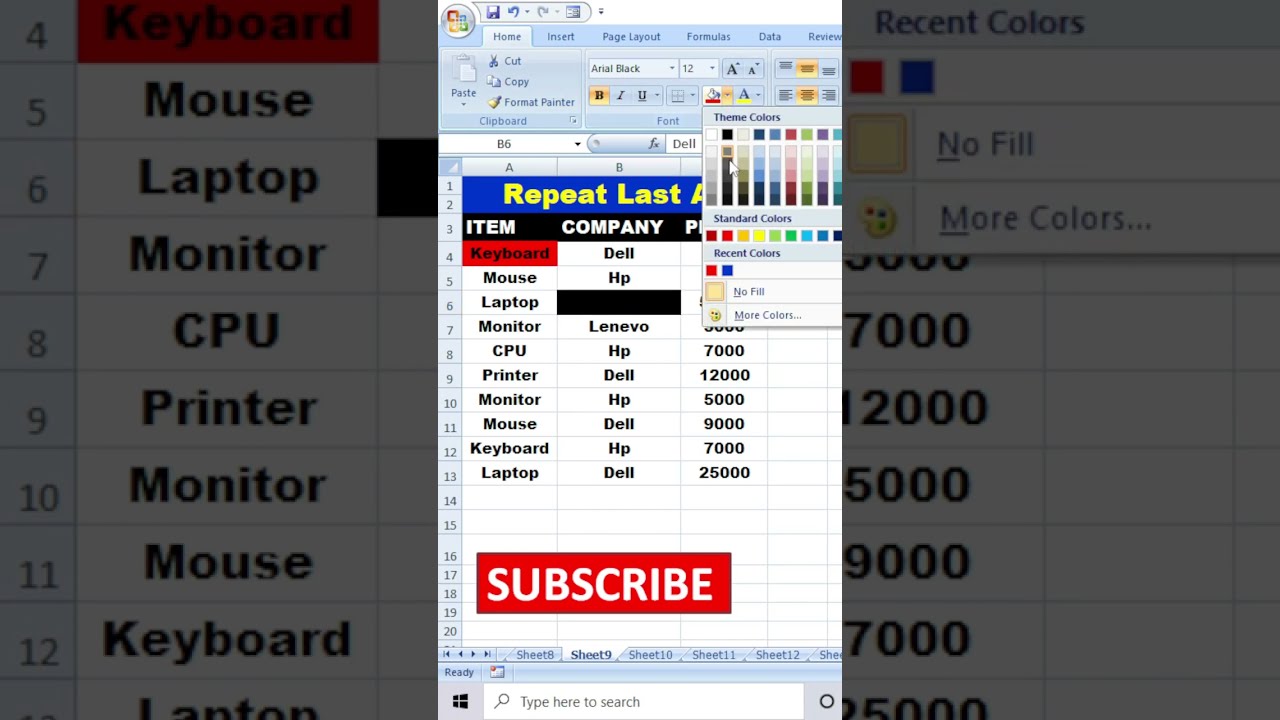 Repeat Last Action In Excel By Two Shortcuts Excel Tricks shorts Repeat Last Action In Excel By Two Shortcuts Excel Tricks shorts
