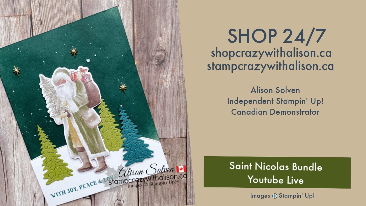 Saint Nicholas Bundle with Stamp Crazy with Alison! - YouTube