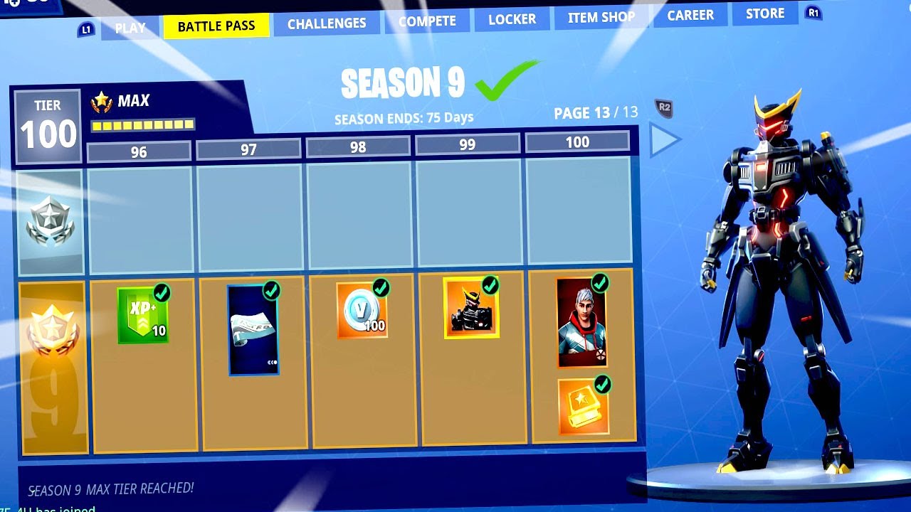 *BRAND NEW* SEASON 9 BATTLE PASS in Fortnite Battle Royale ! ( ALL ...