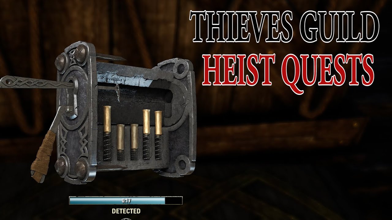 Eso Thieves Guild Heist Quests Perfect Runexplanation Youtube