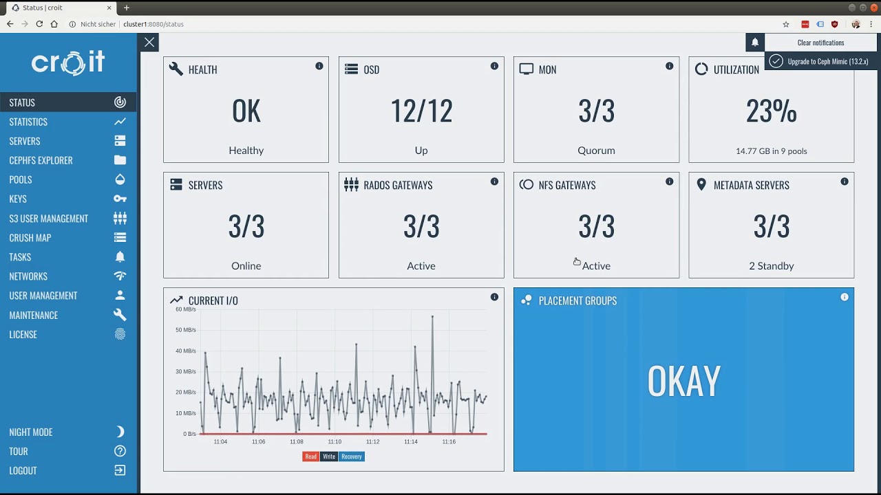 52 ceph luminous to mimic upgrade - YouTube